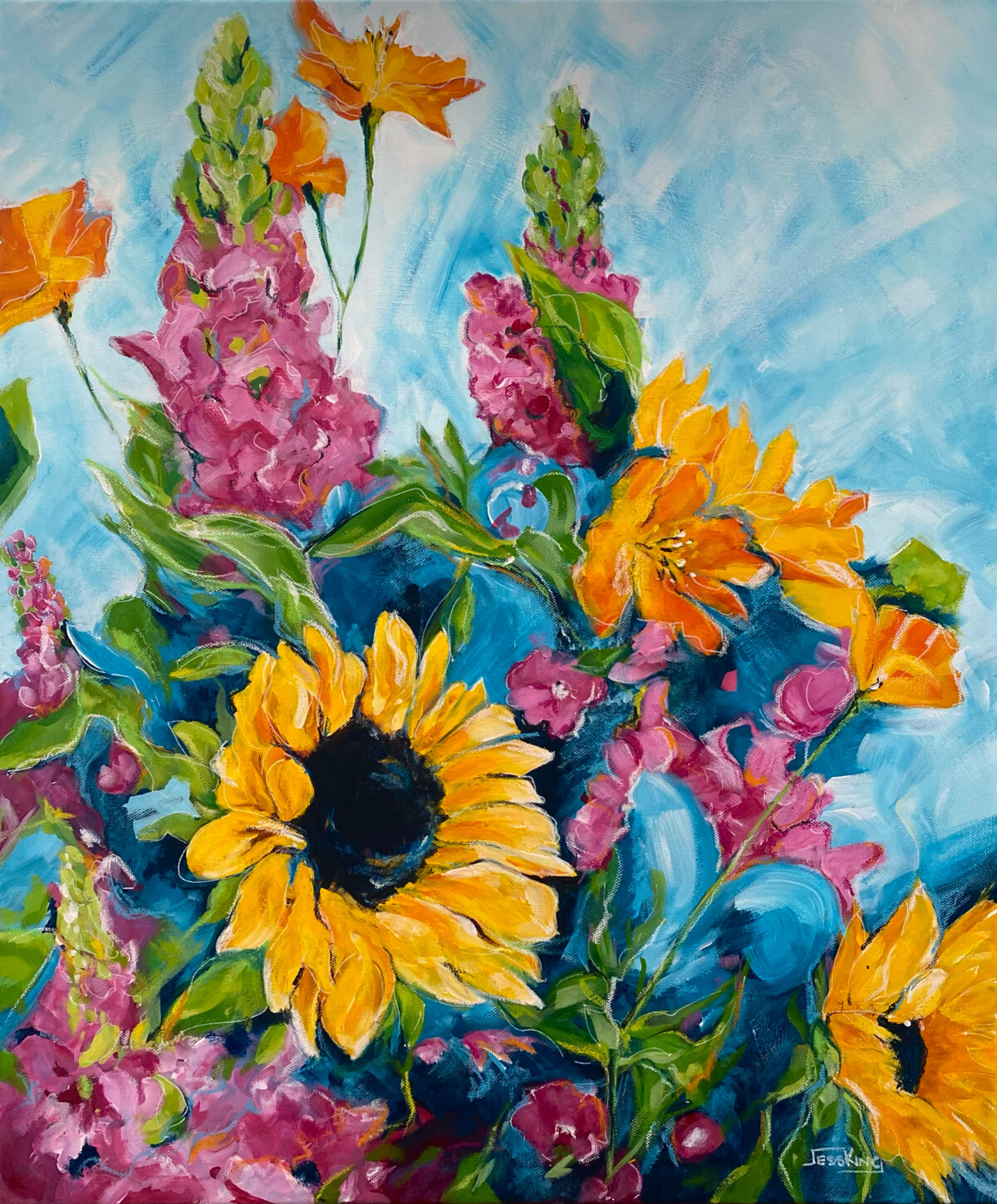 It's a Sunflower Day - Jess King Artist