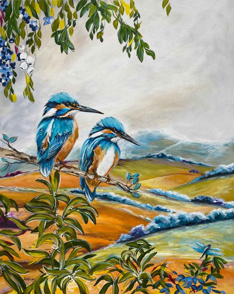 Crown of Kingfishers - Jess King Artist